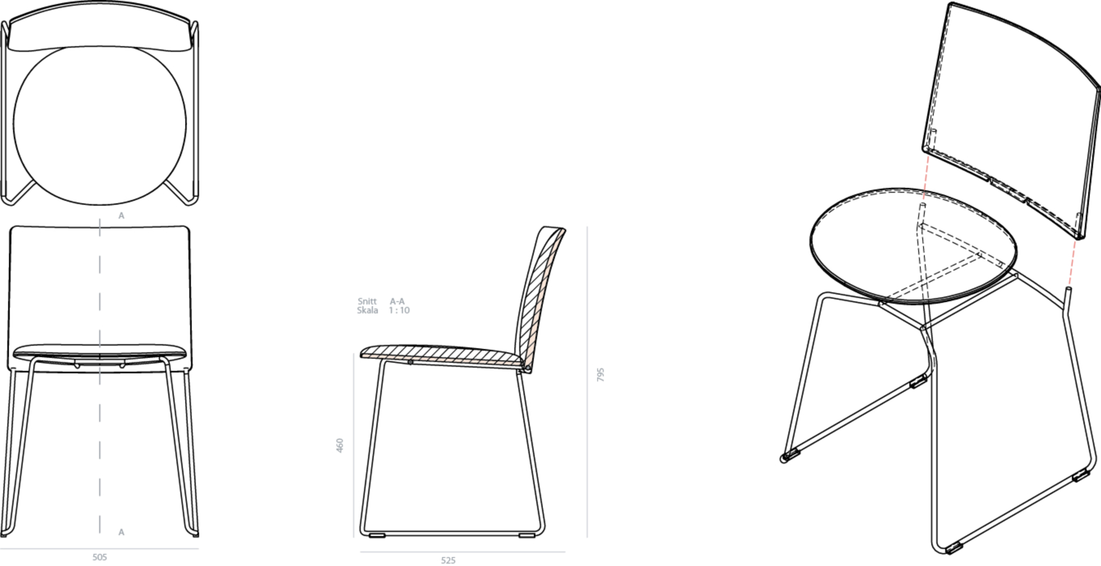 Bergen-stolen - Arkitektur