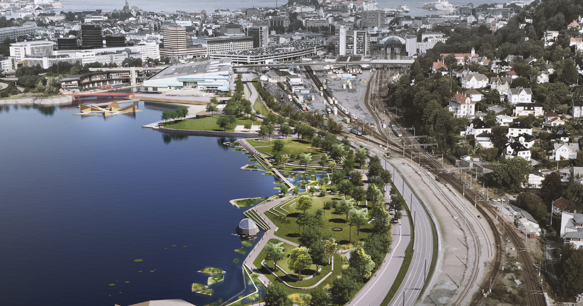 Bergens blågrønne lunge - Arkitektur