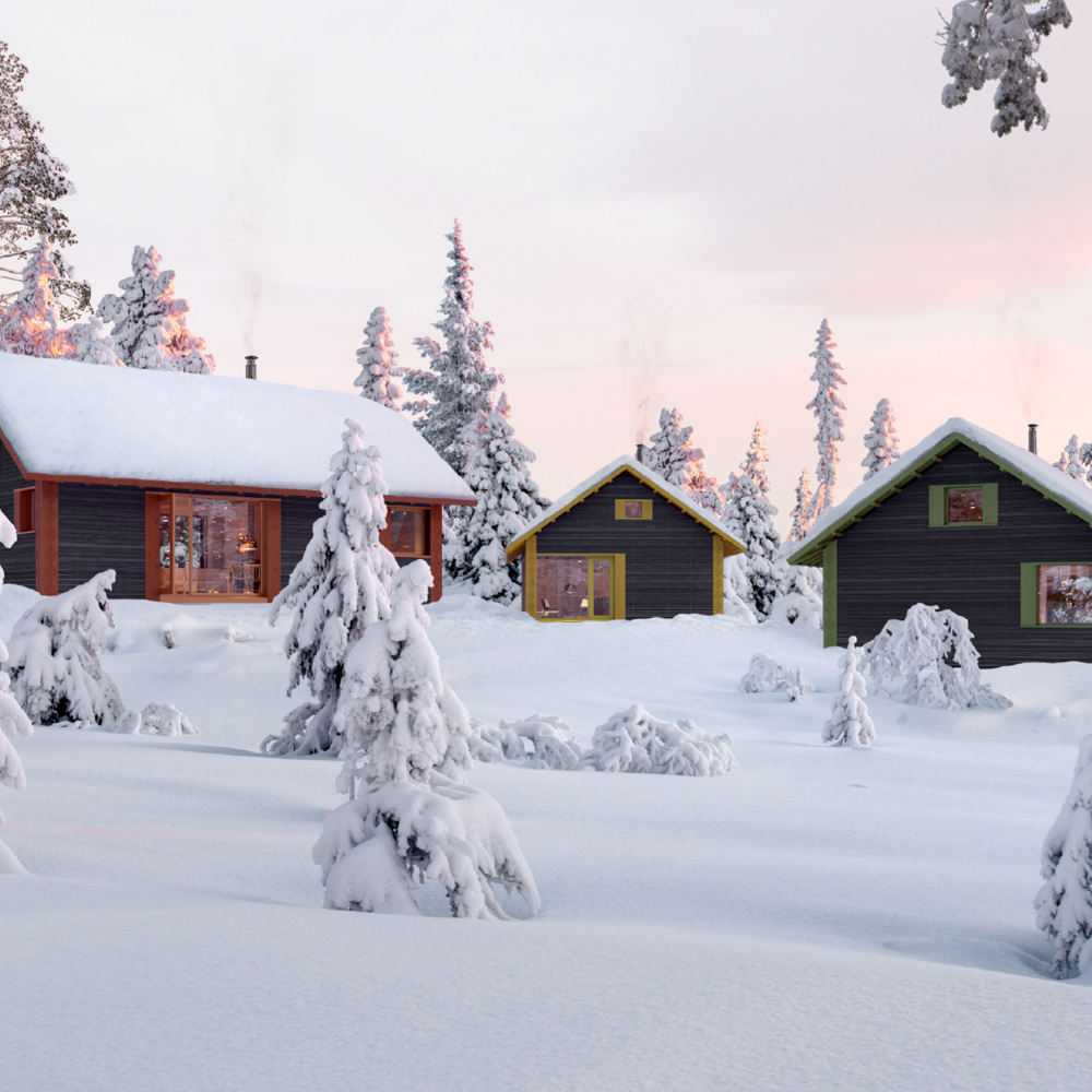 I hytte og pine - Arkitektur