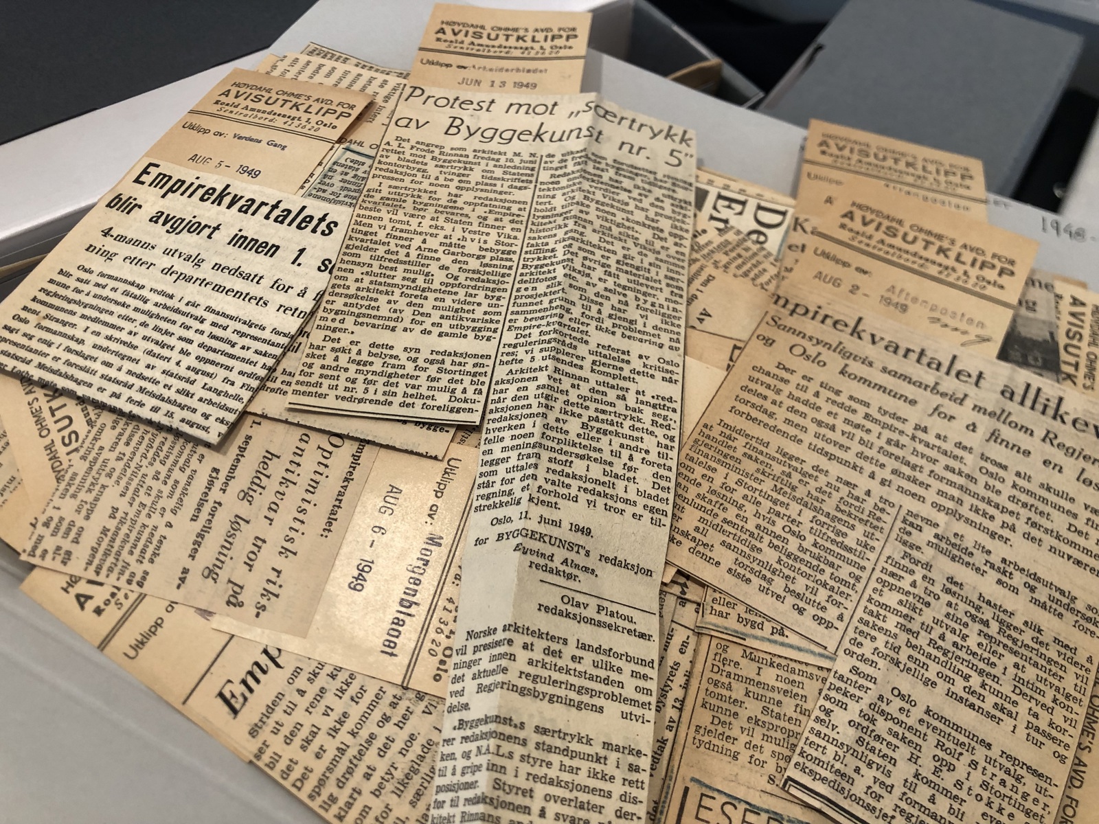 Arkiv bytter hender - Arkitektur